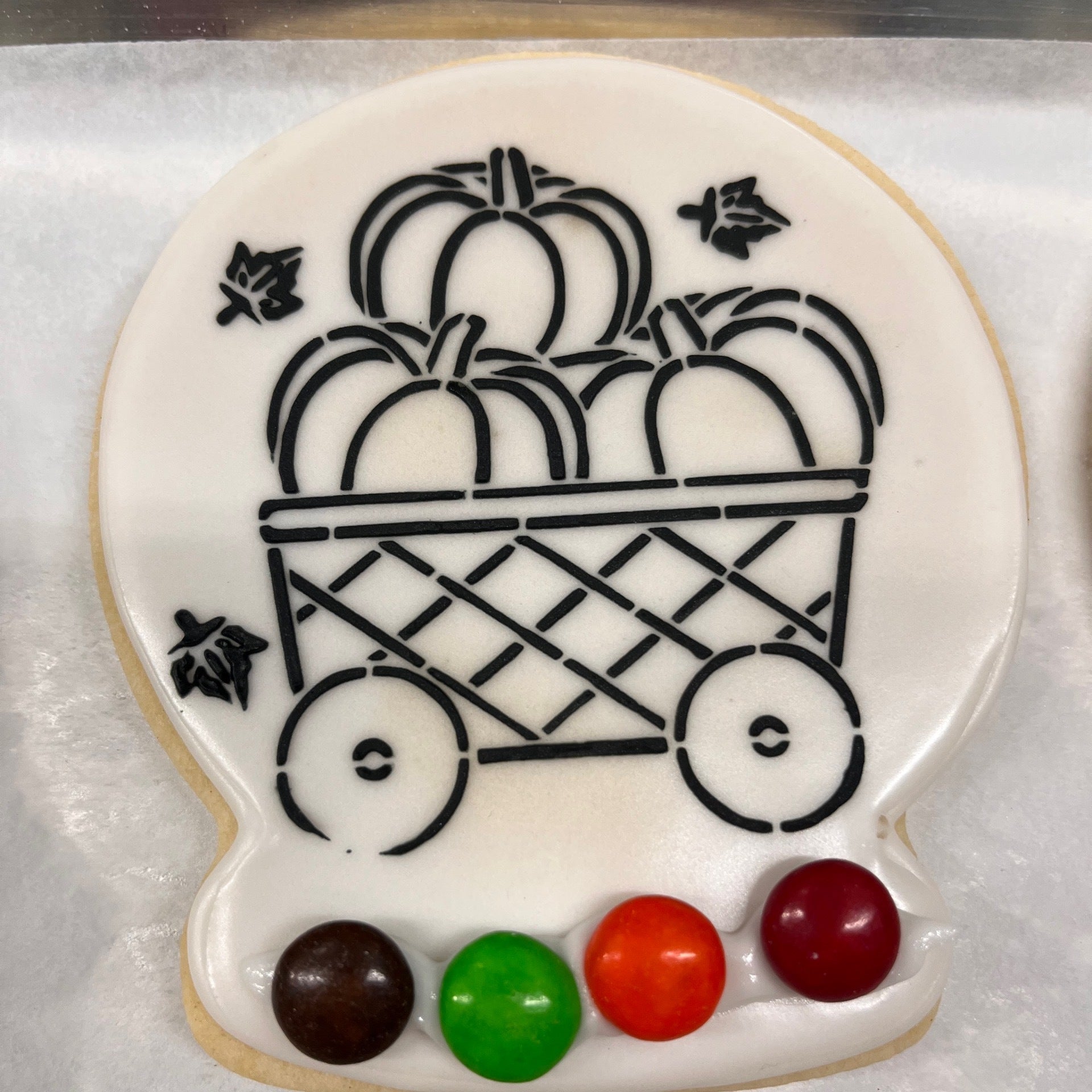 PYO pumpkin wagon | Classic City Cookies